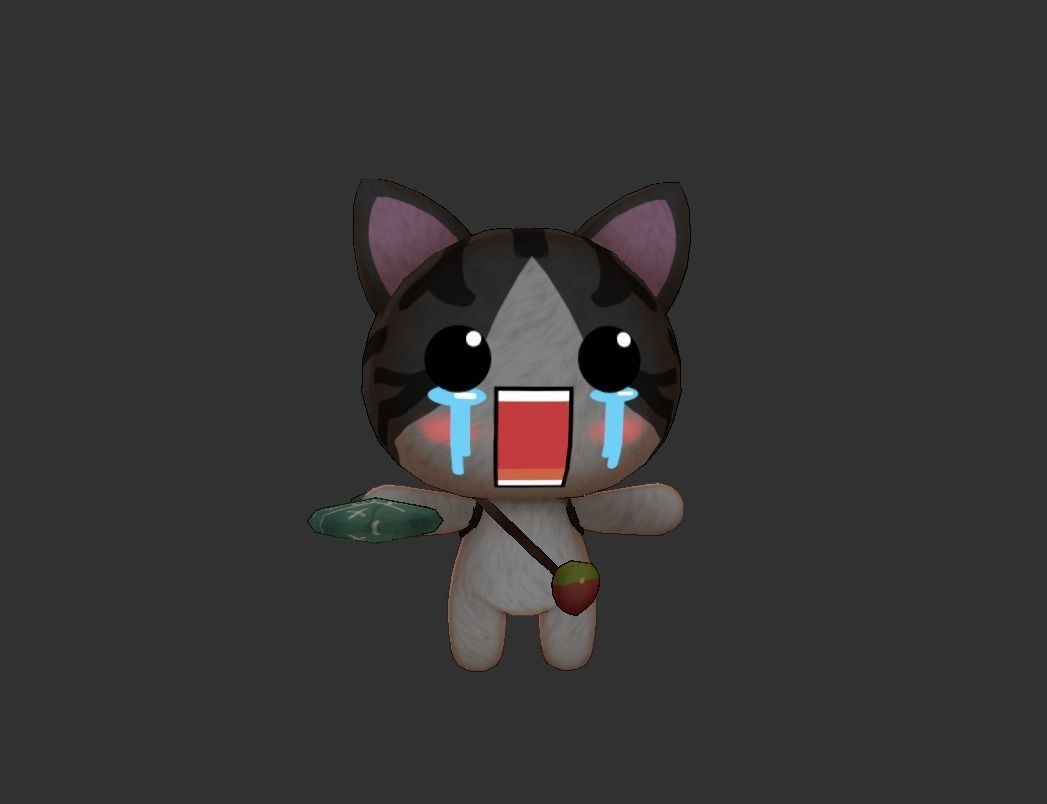 3D model Cat Crying VR / AR / low-poly | CGTrader