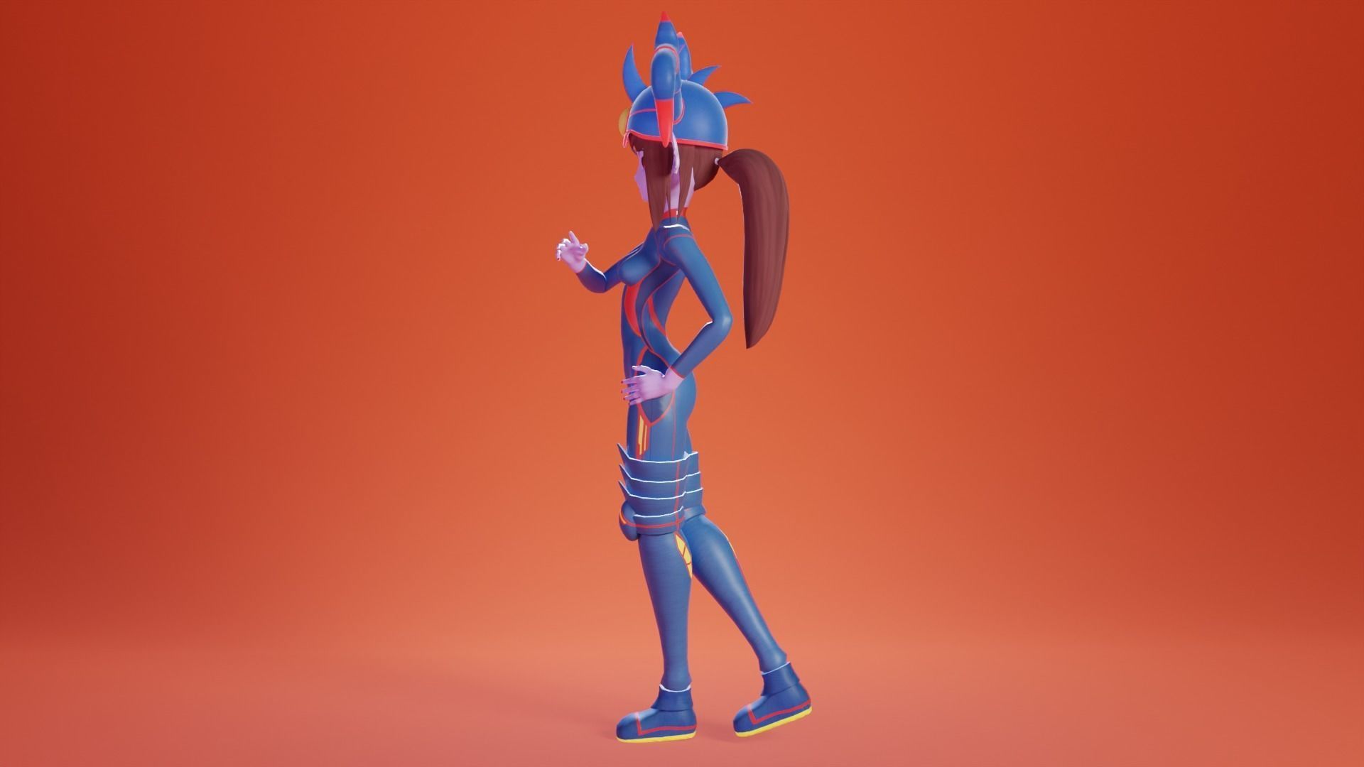 Stylized Psyme 3D Character Model - Cute Character Design 3D model ...