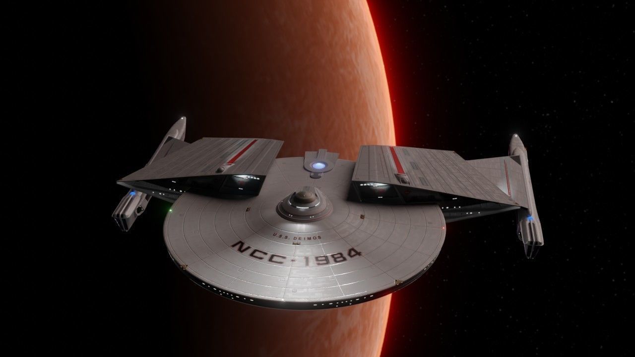 3D model Chandley Class USS Deimos Star Trek Marine Heavy Frigate VR ...