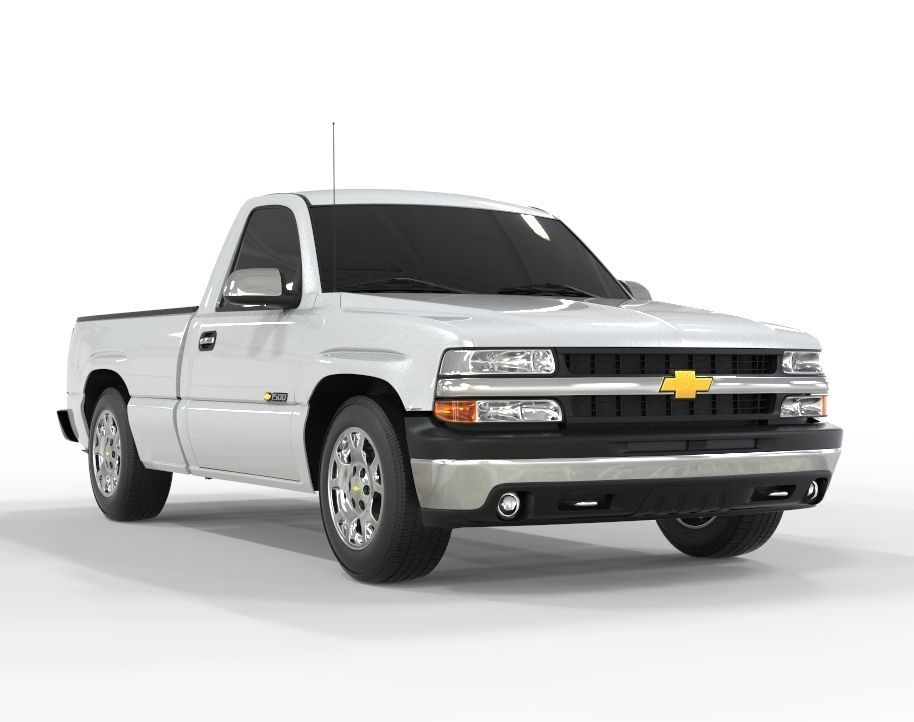 Chevrolet Silverado 2001 1500 3D model | CGTrader