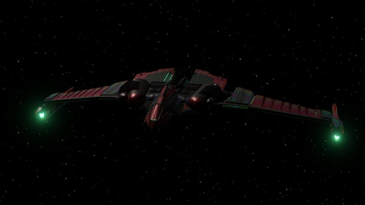 3D model Romulan Winged Defender Cruise Crimson Raptor Star Trek Ship ...