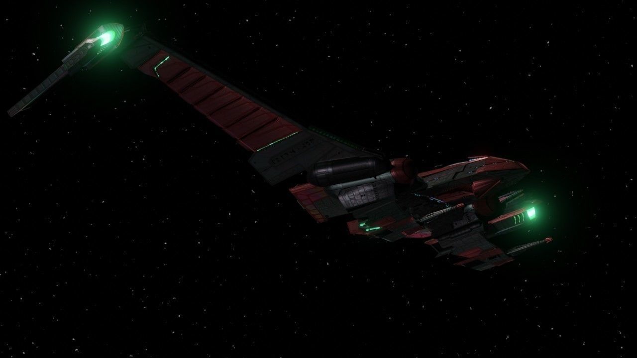 3D model Romulan Winged Defender Cruise Crimson Raptor Star Trek Ship ...