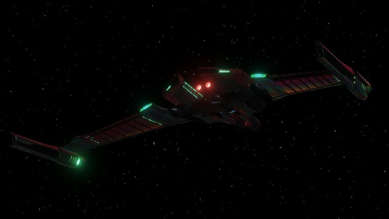 3D model Romulan Winged Defender Cruise Crimson Raptor Star Trek Ship ...