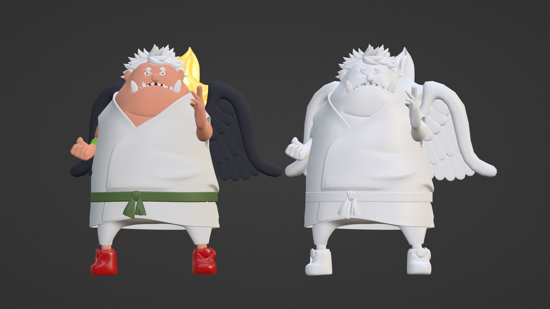 S-Shark Seraphim - One Piece 3D model rigged | CGTrader