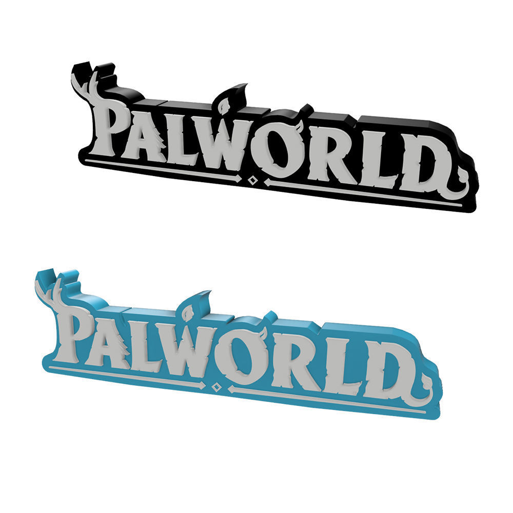 PALWORLD Logo 3D sign 3D model 3D printable | CGTrader