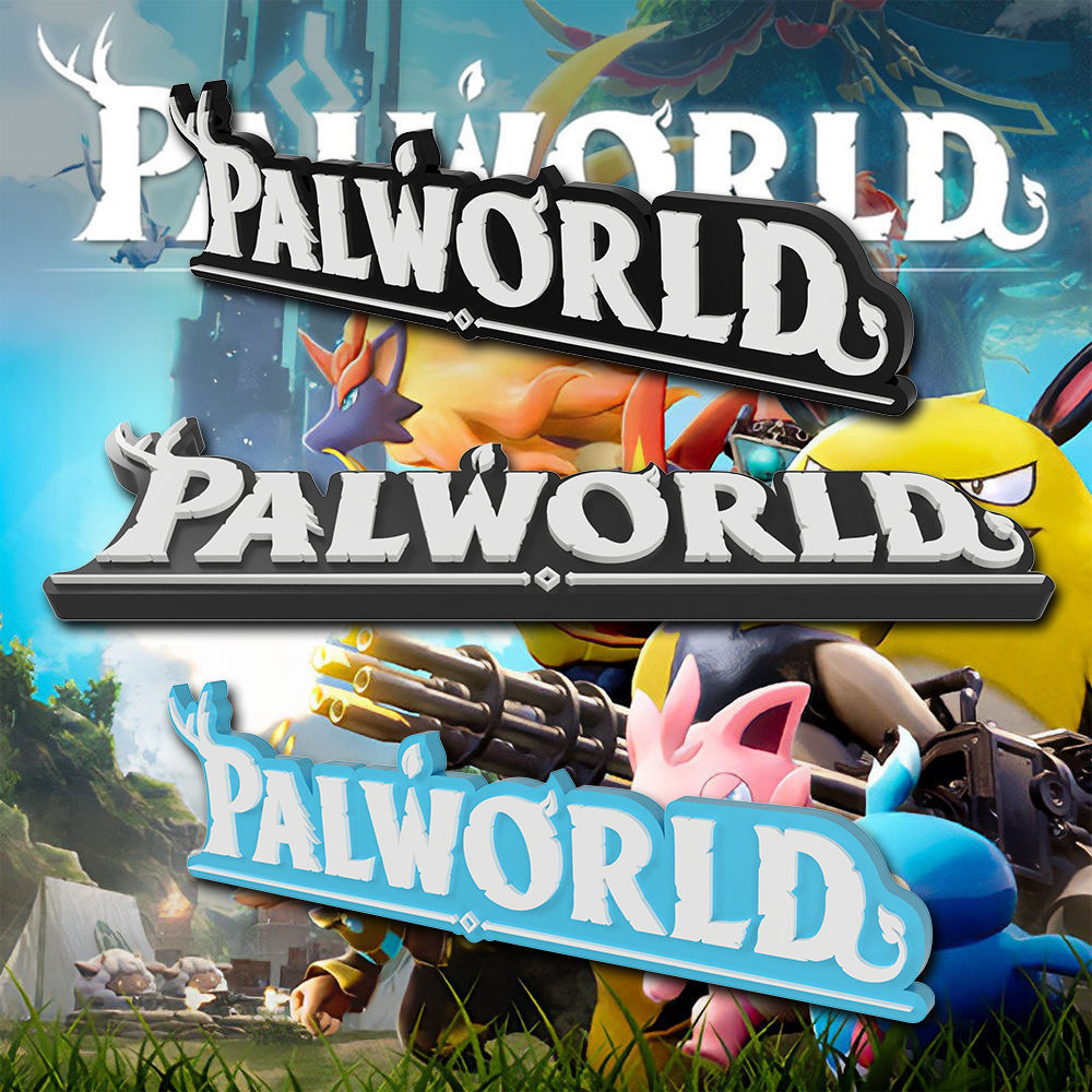 PALWORLD Logo 3D sign 3D model 3D printable | CGTrader