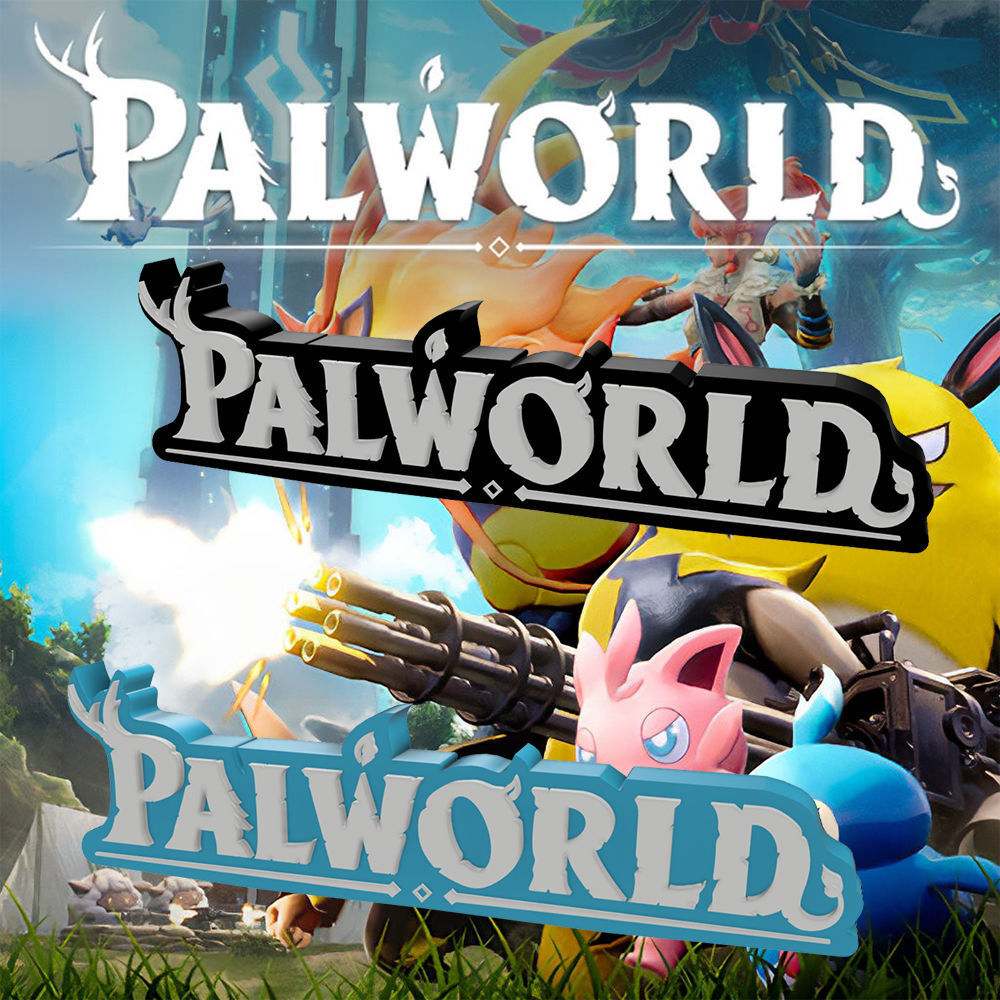 PALWORLD Logo 3D sign 3D model 3D printable | CGTrader
