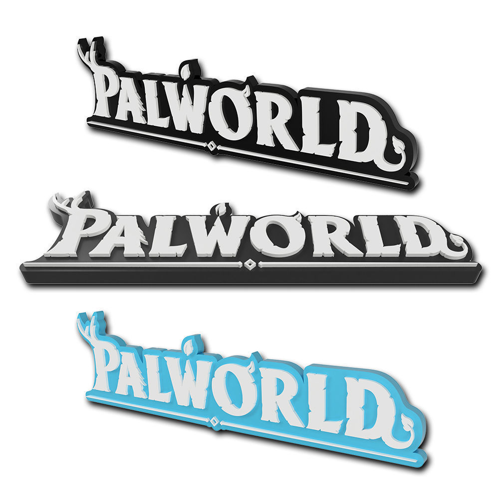PALWORLD Logo 3D sign 3D model 3D printable | CGTrader