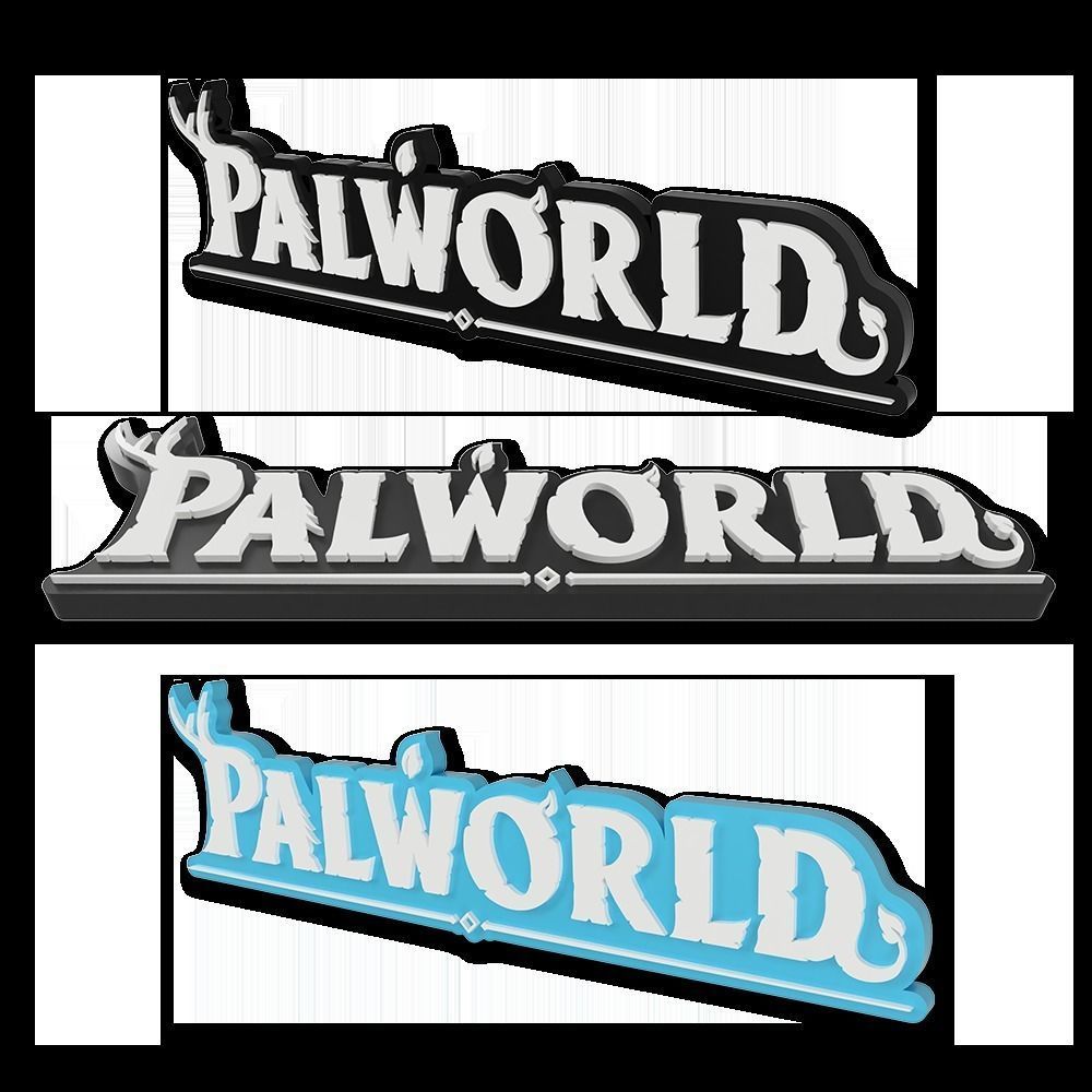 PALWORLD Logo 3D sign 3D model 3D printable | CGTrader