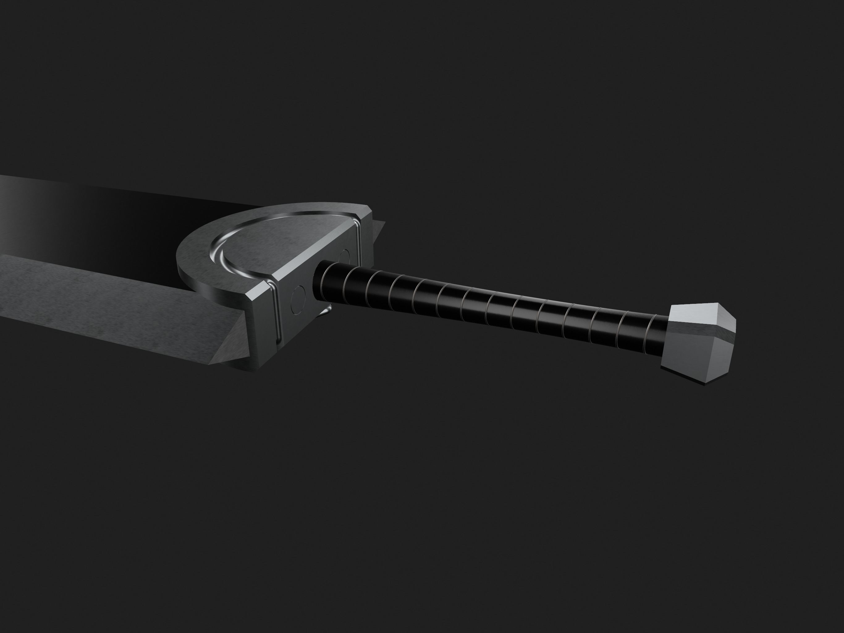 Manga Accurate Dragon Sword 3D model 3D printable | CGTrader