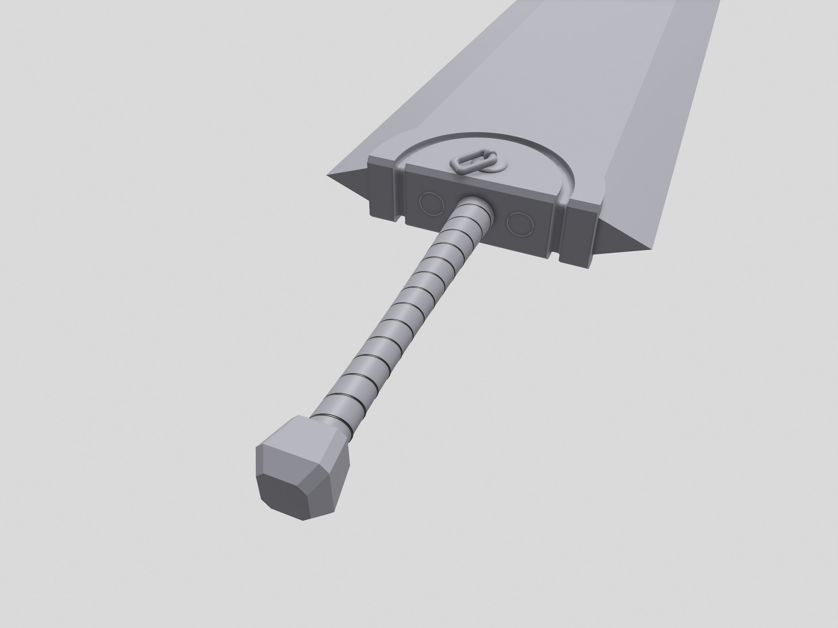 Manga Accurate Dragon Sword 3D model 3D printable | CGTrader