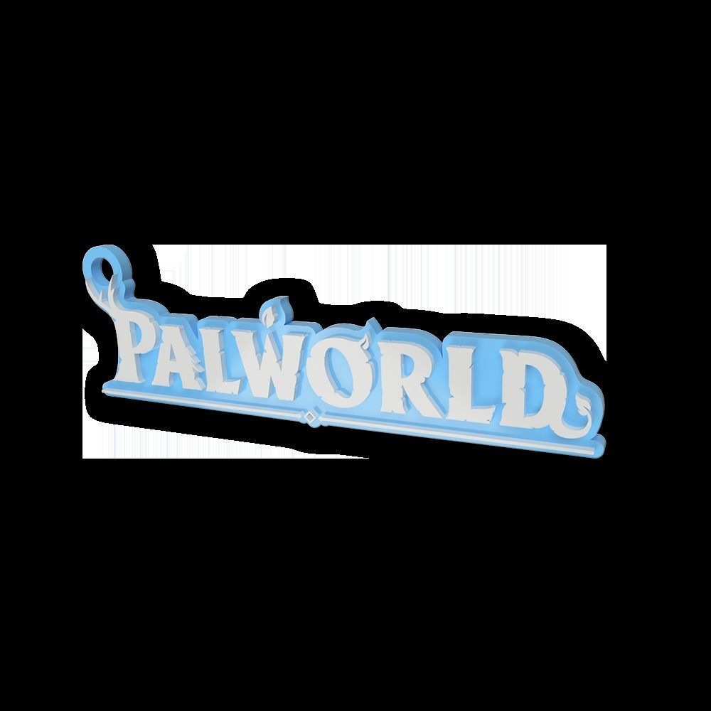PALWORLD Keychain Logo 3D sign 3D model 3D printable | CGTrader