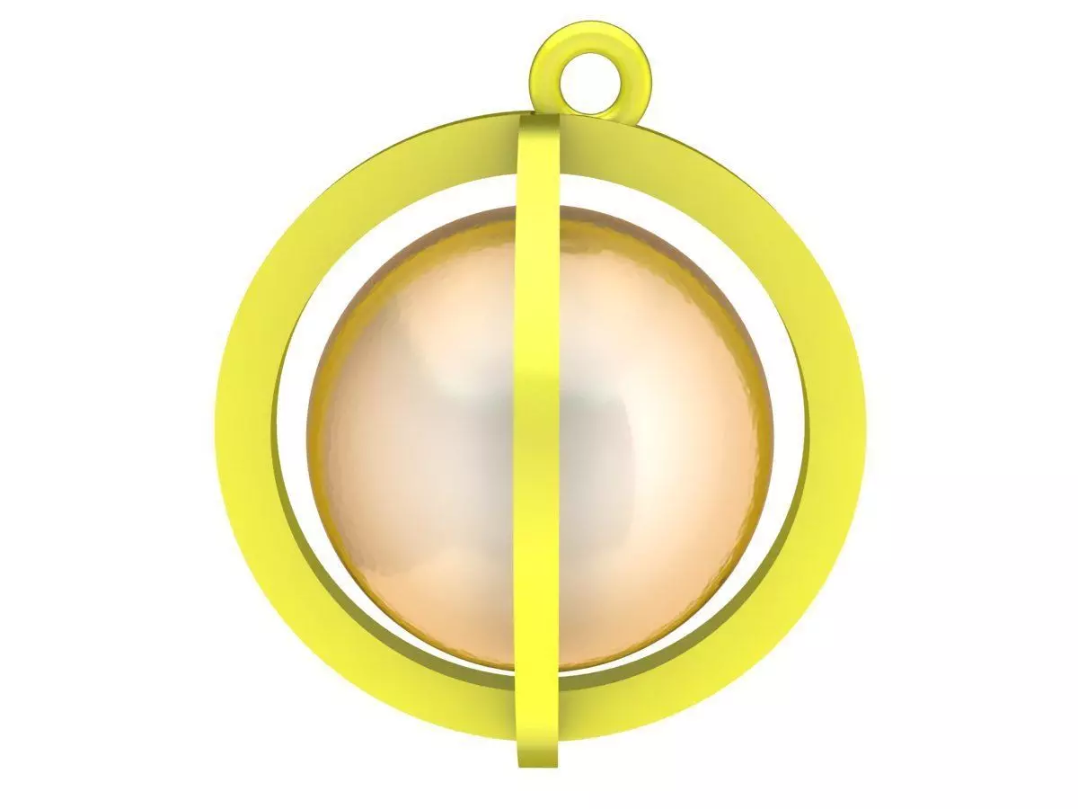 Minimal Pearl Pendant Jewelry 3D Model 5863 3D model 3D printable ...