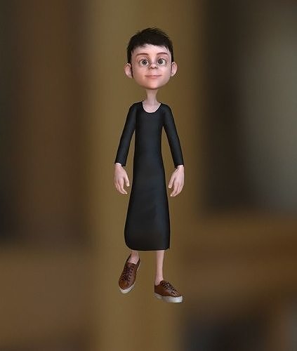 Toon boy 3D model animated rigged | CGTrader