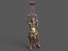 Delphi Torch Statue anatomy figure 3D model | CGTrader