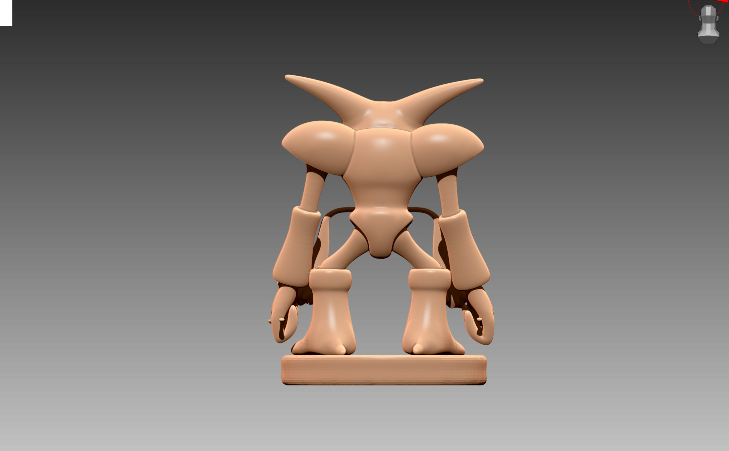 Alakazam Pokemon OBJ STL 3D model 3D printable | CGTrader