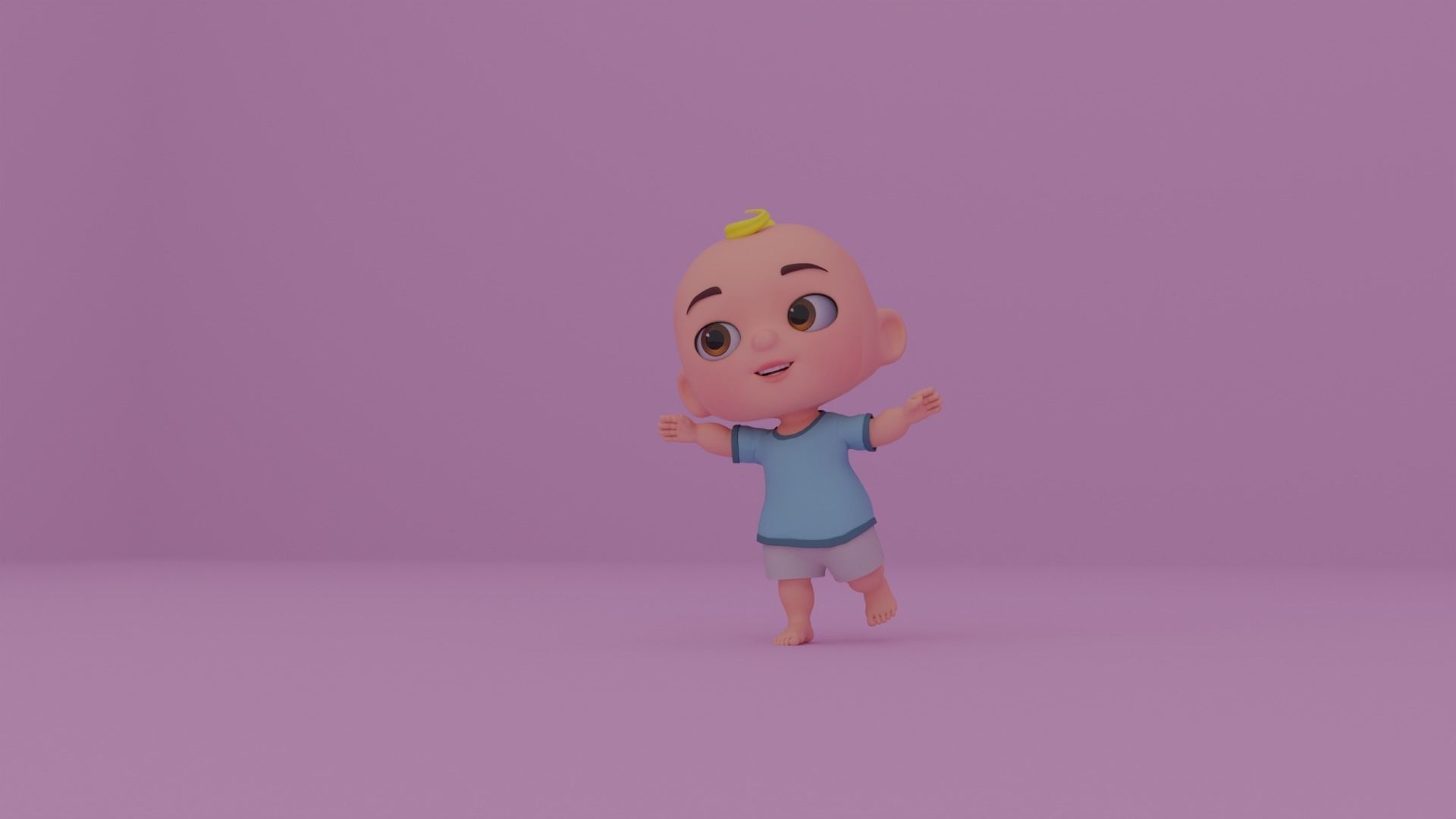 Baby Cocomelon Animated 3D model animated rigged | CGTrader