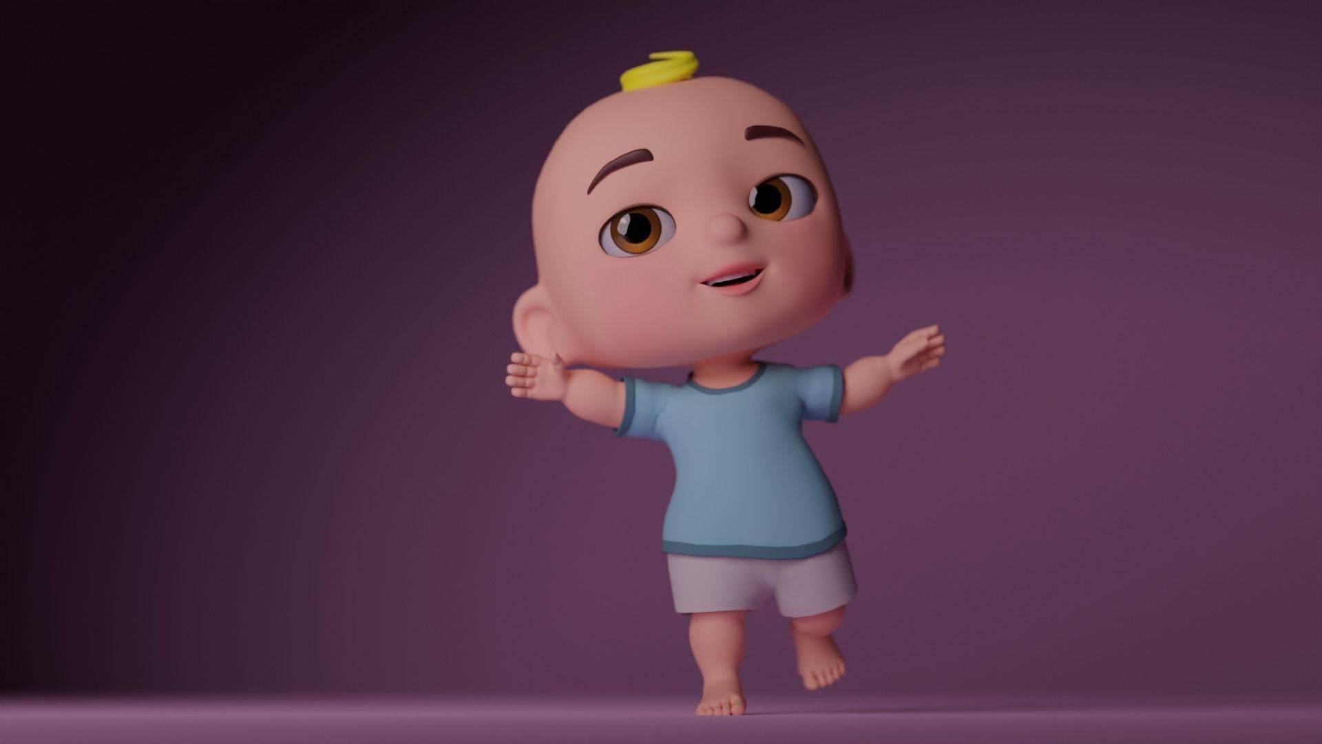Baby Cocomelon Animated 3D model animated rigged | CGTrader