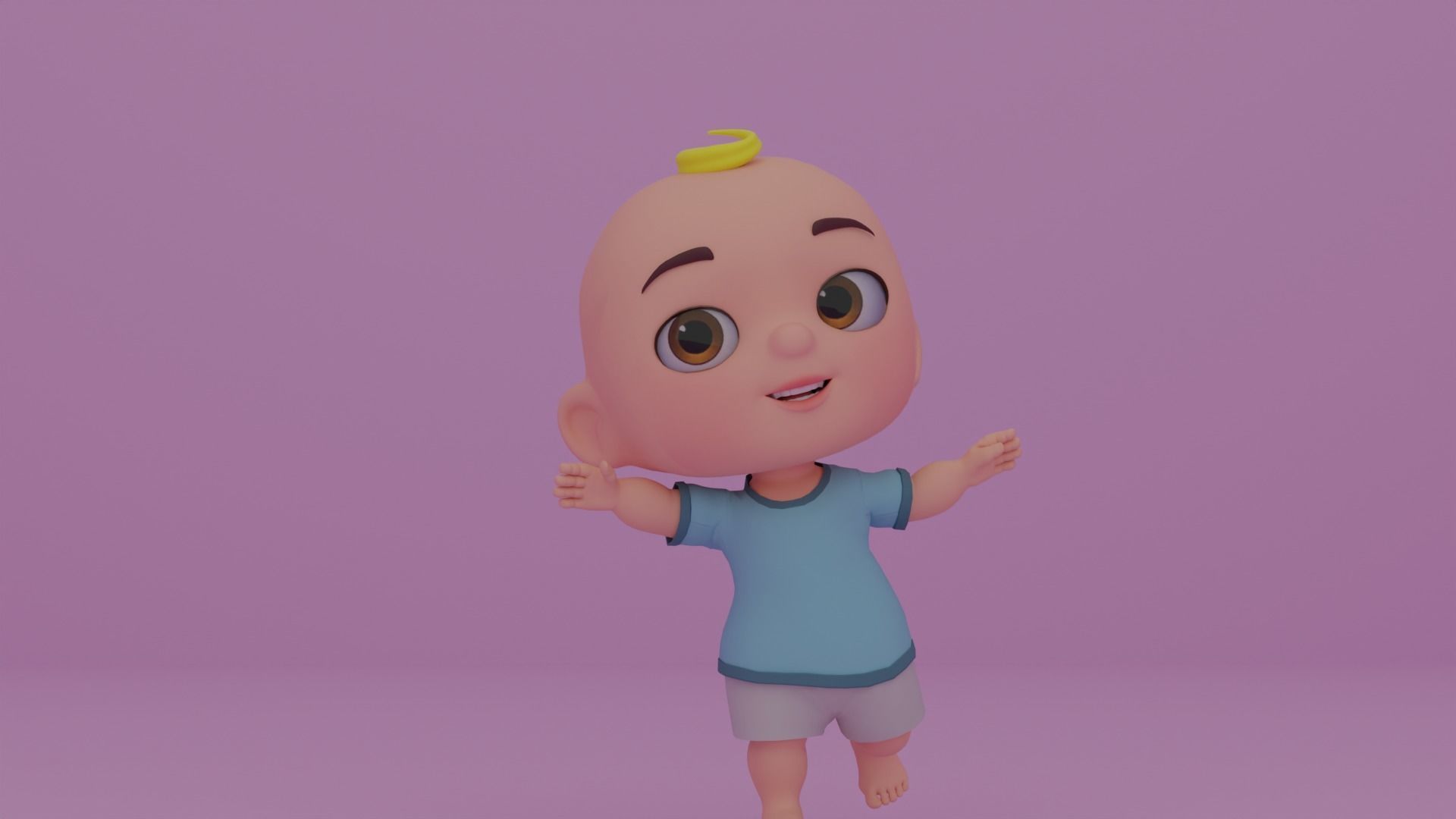 Baby Cocomelon Animated 3D model animated rigged | CGTrader