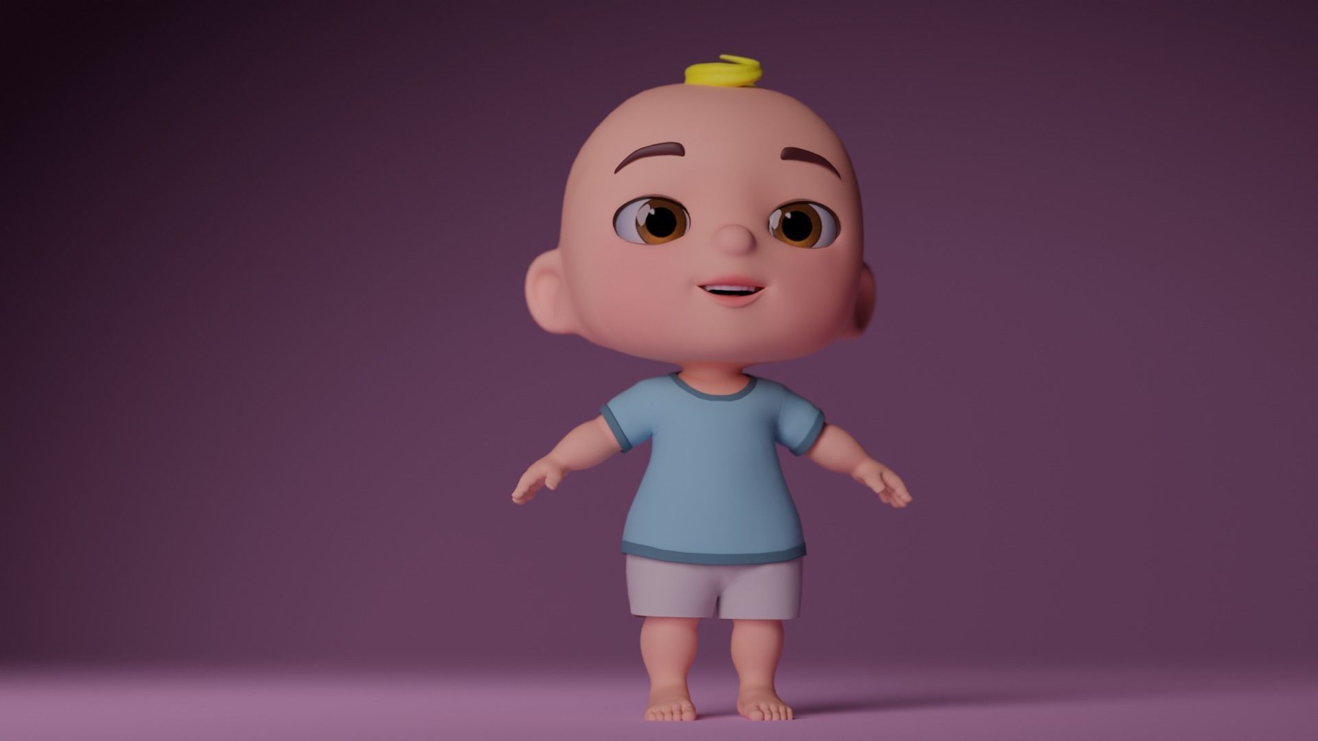 Baby Cocomelon Animated 3D model animated rigged | CGTrader