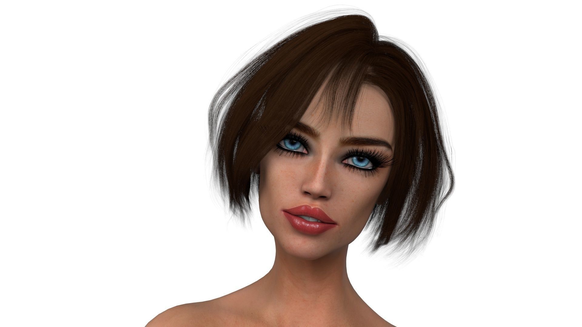 3D female character Mona 3D model rigged | CGTrader