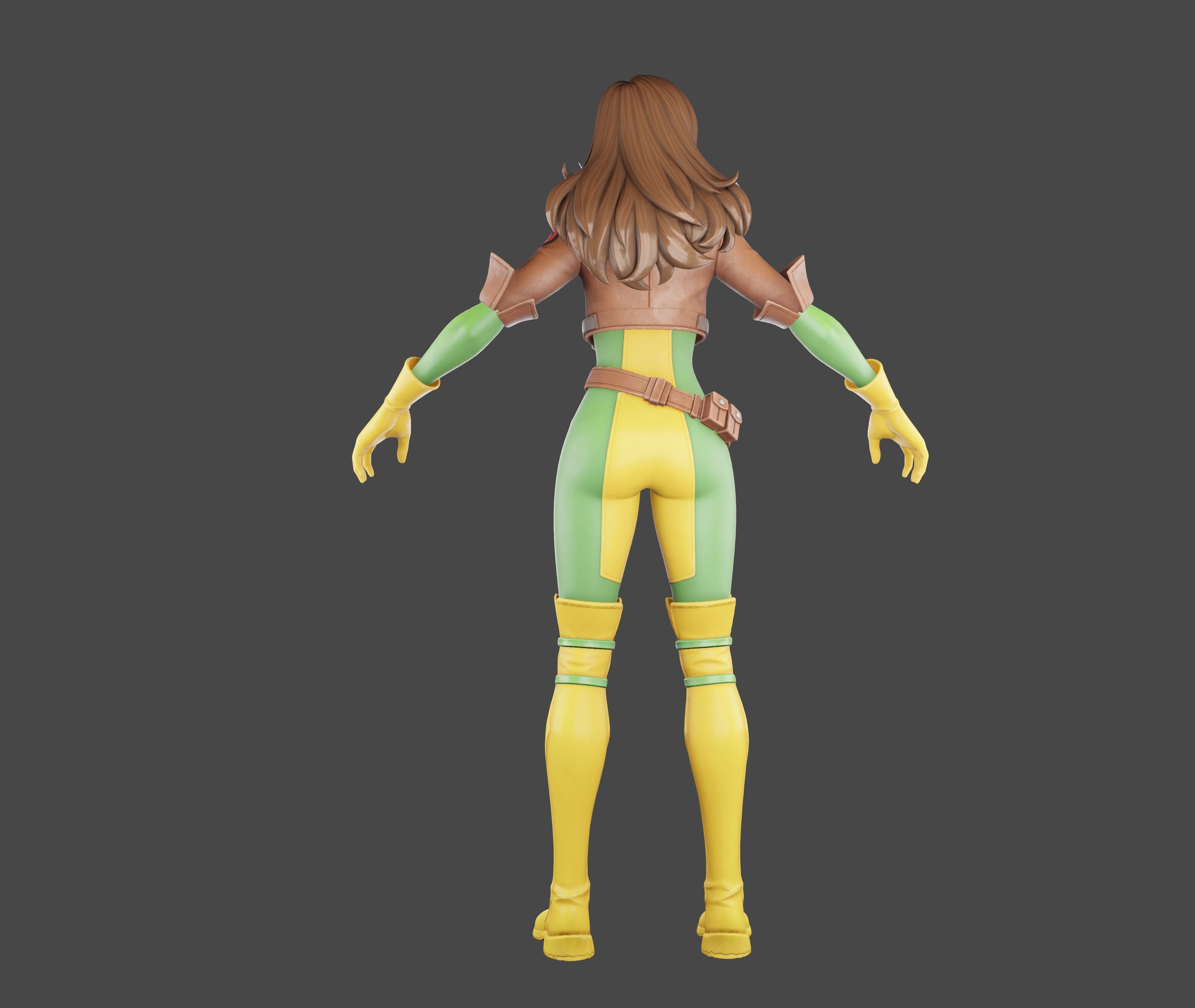 3D model Rogue X-Men VR / AR / low-poly | CGTrader