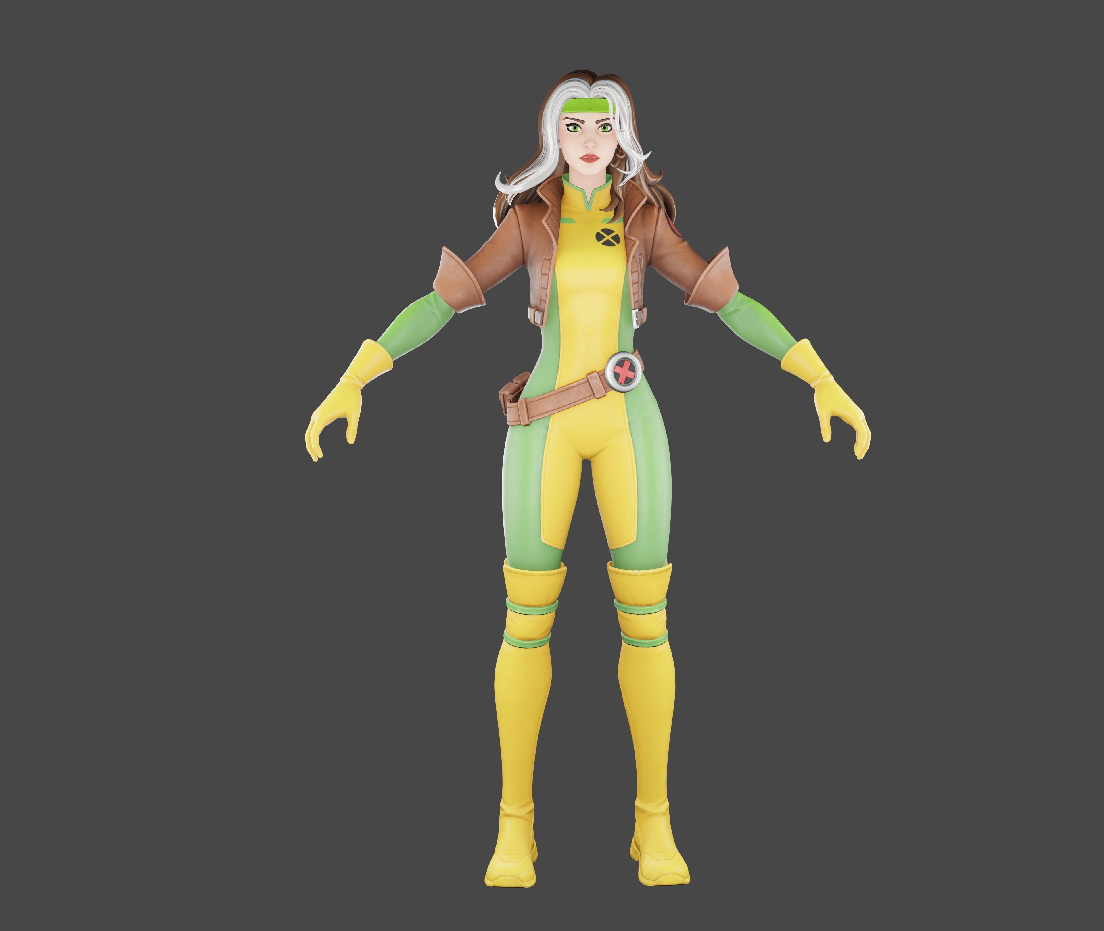 3D model Rogue X-Men VR / AR / low-poly | CGTrader
