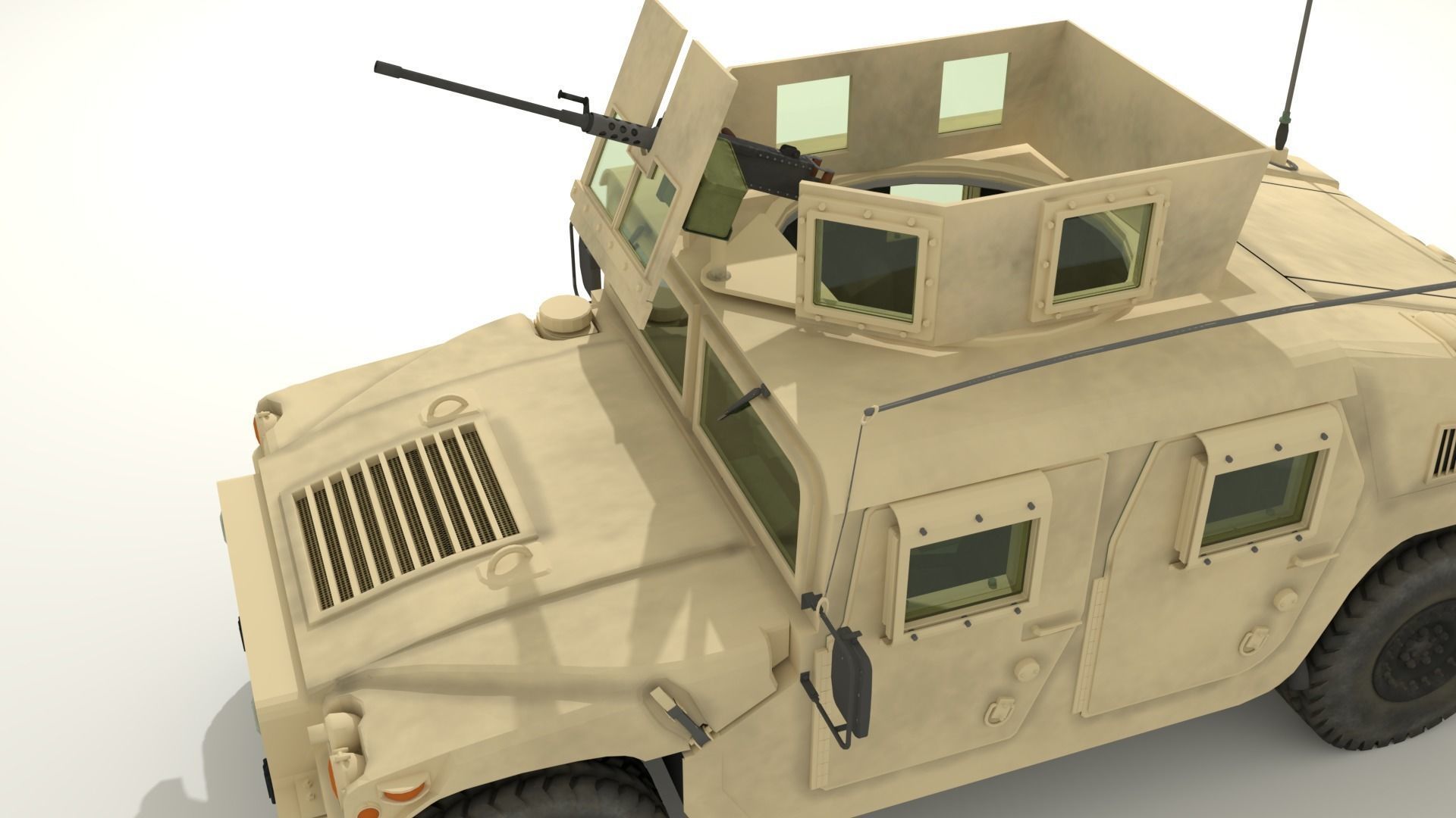 HMMWV M1114 Humvee - Multiple Operators 3D model | CGTrader