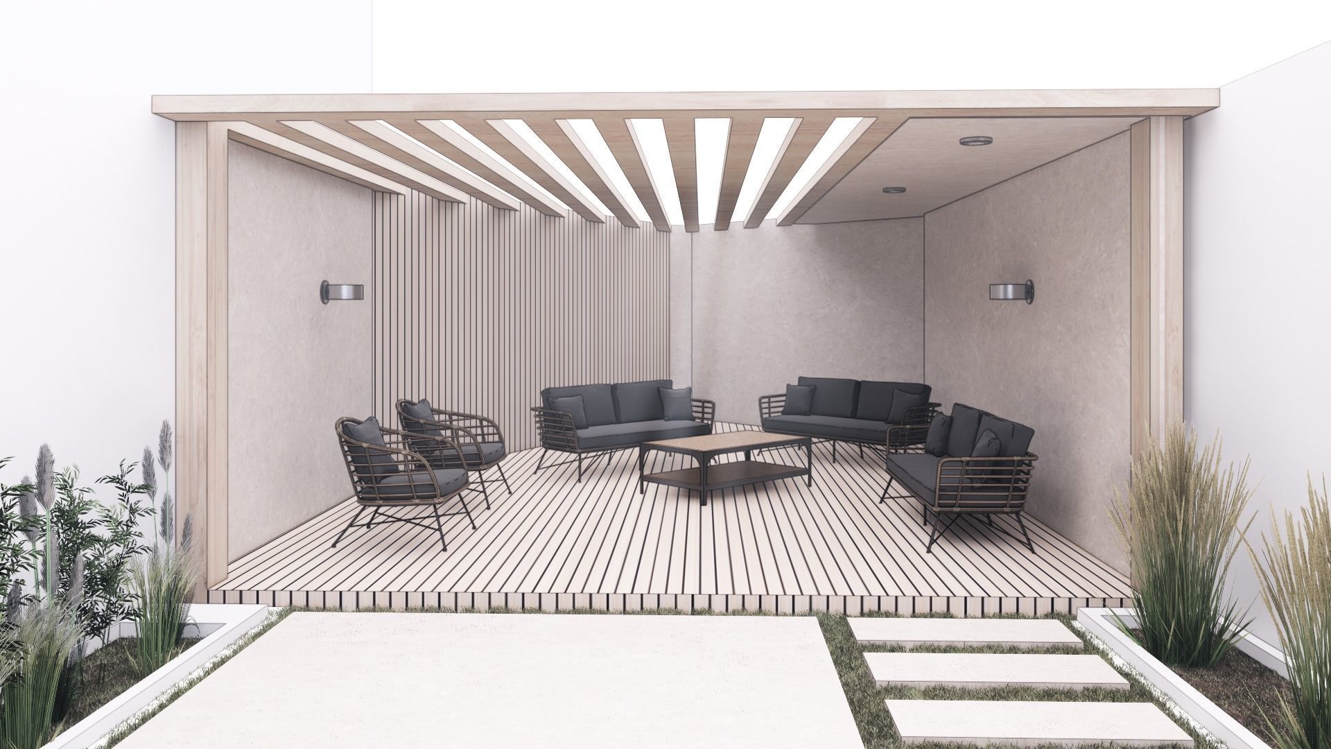 Landscape Seating free 3D model | CGTrader