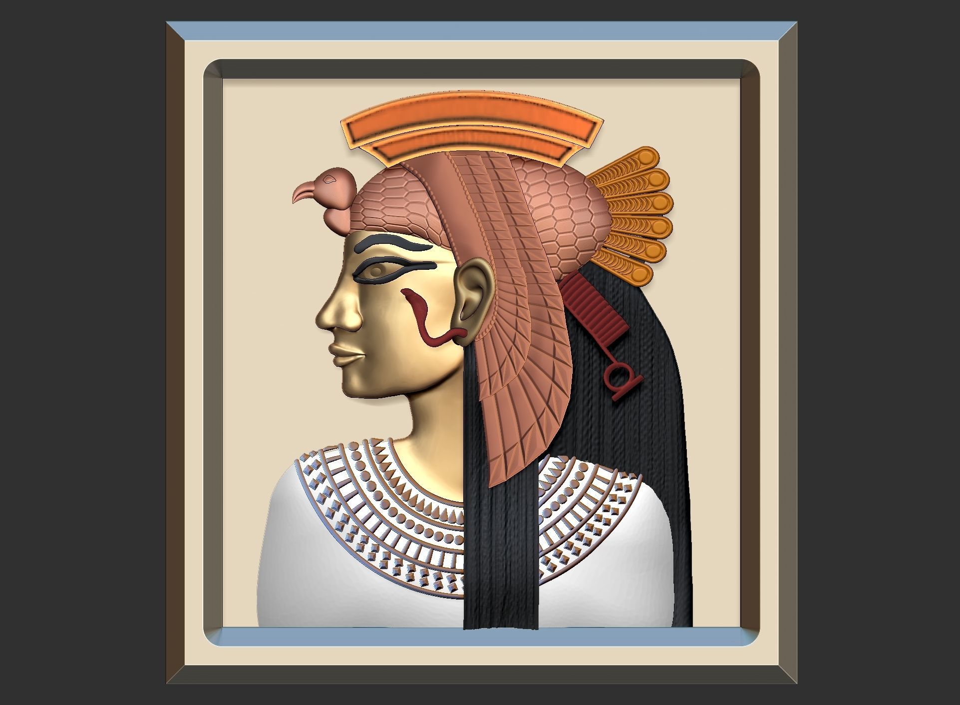 Cleopatra queen - last pharaoh of Egypt 3D model 3D printable | CGTrader