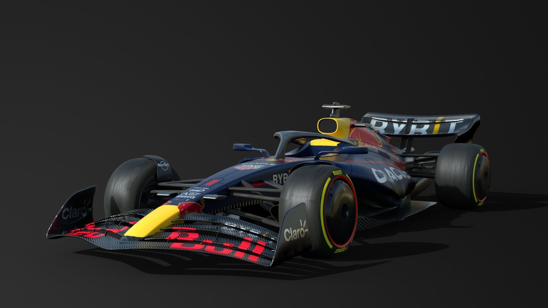 3D model RedBull RB19 Ferrari SF23 Mercedes W14 ALL RIGGED VR / AR ...