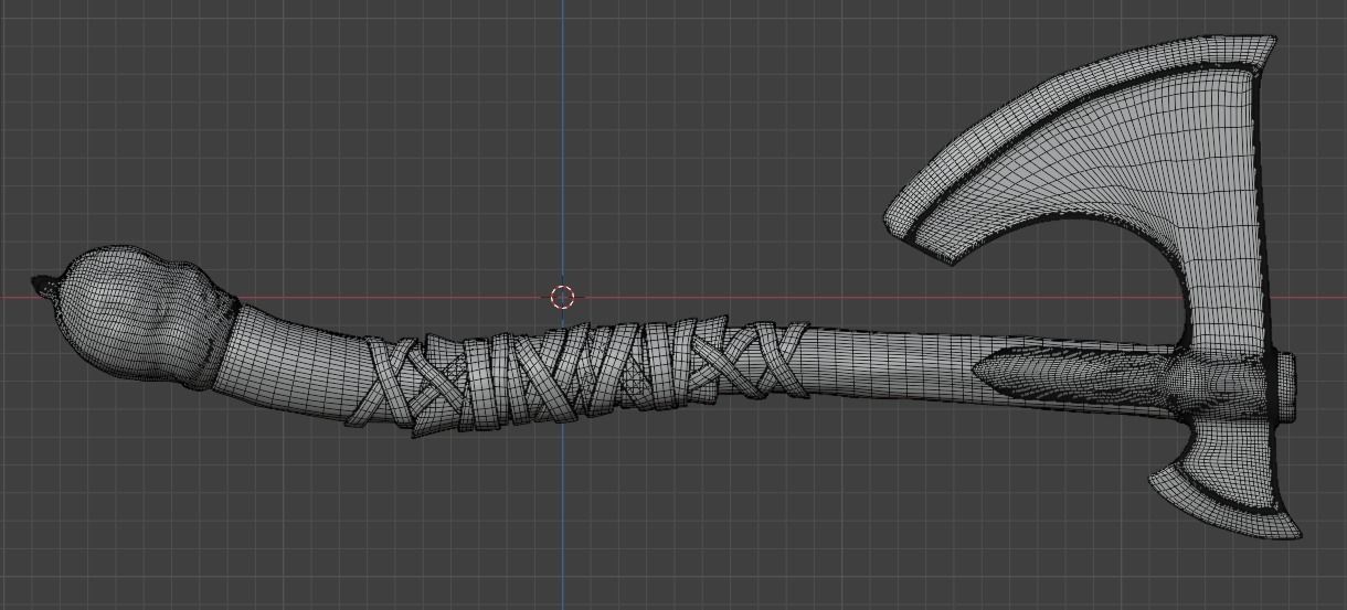 Kratos Axe Mid-Poly 3D Model 3D model | CGTrader
