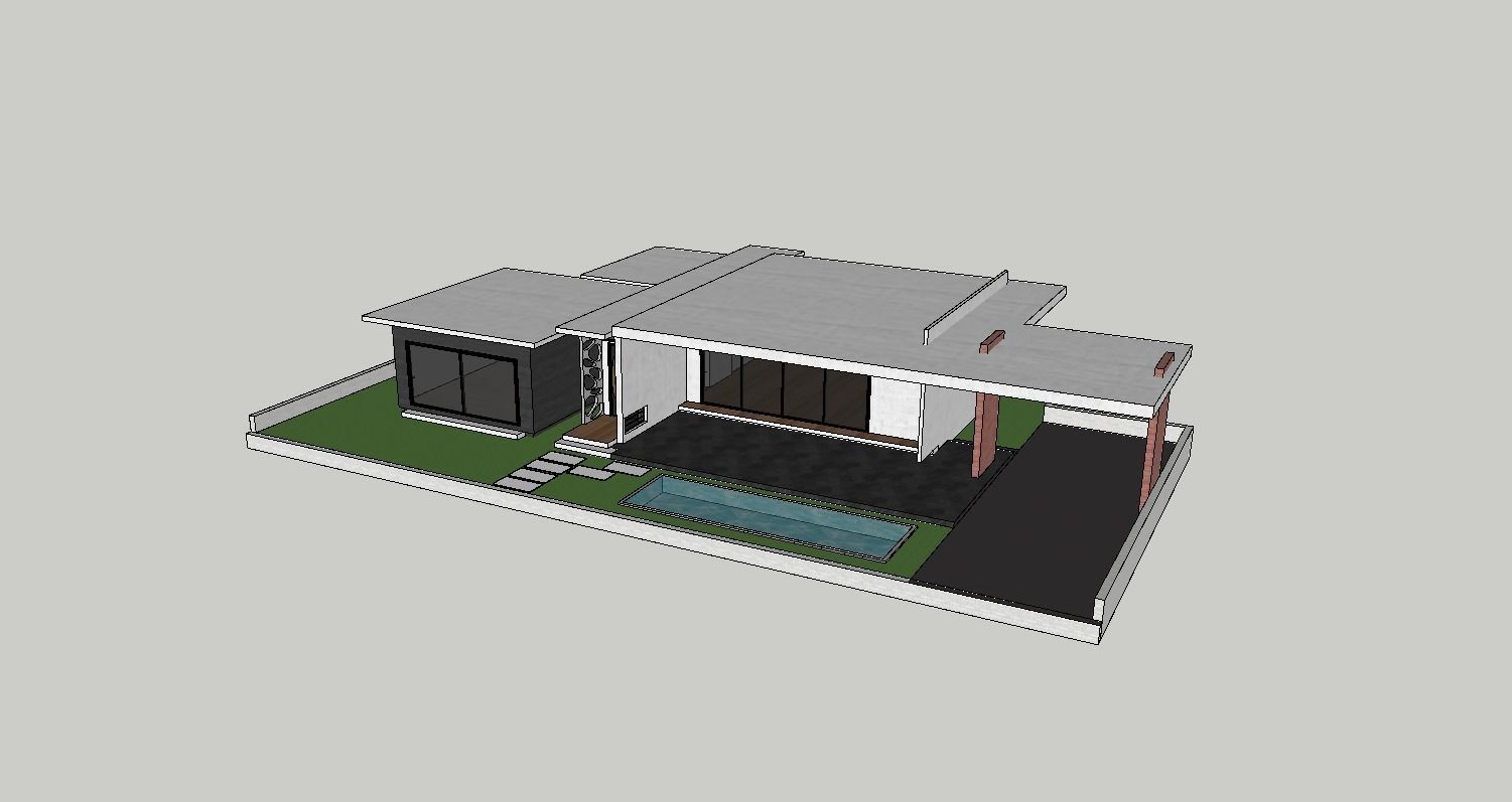 Modern Tiny House Exterior 3d Sketchup Model Lumion Render 3d Model Cgtrader