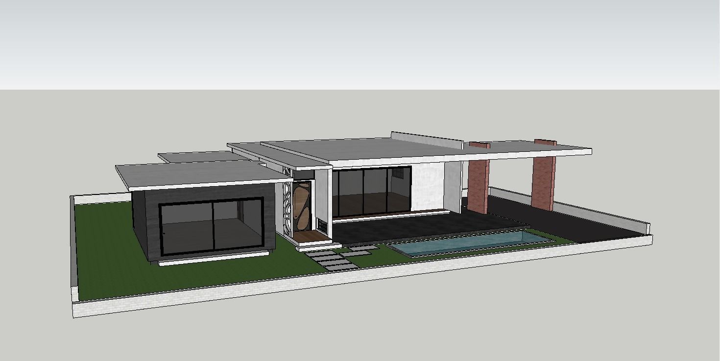 Modern Tiny House Exterior 3d Sketchup Model Lumion Render 3d Model Cgtrader