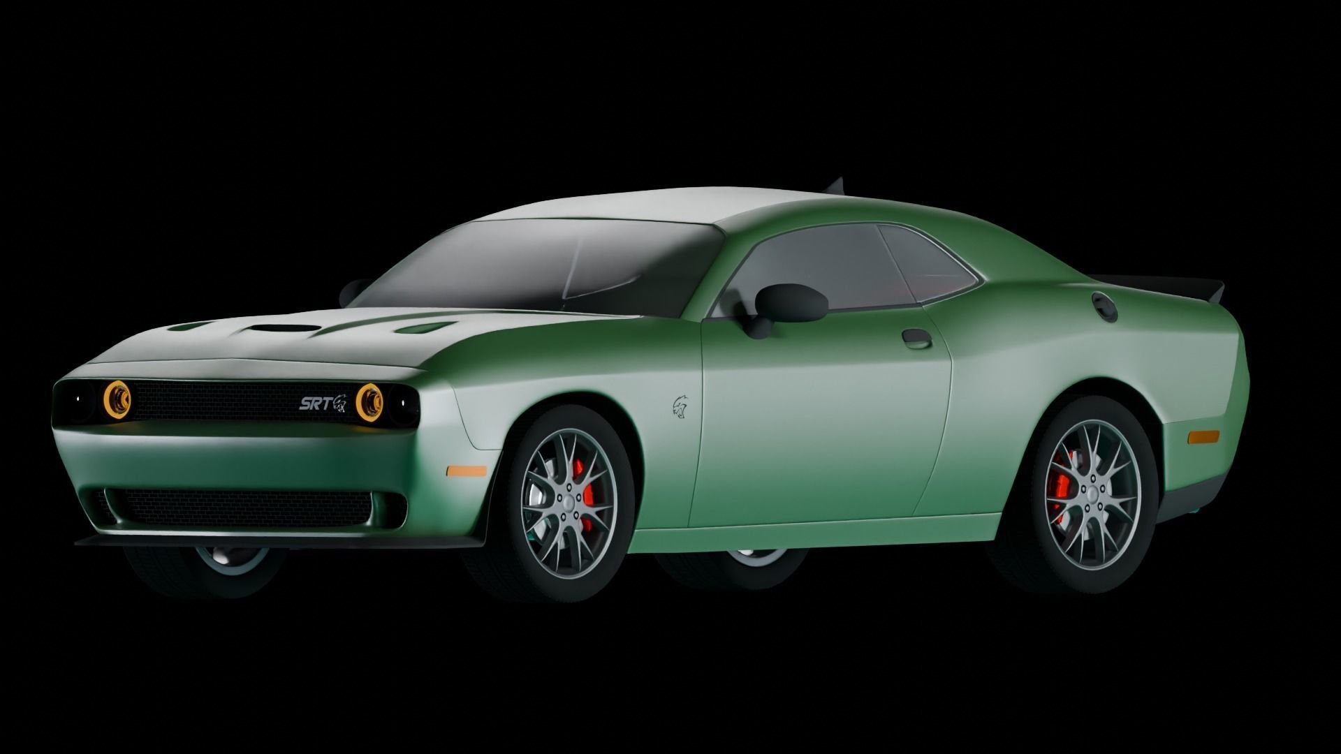 dodge challenger srt hellcat 3D model | CGTrader