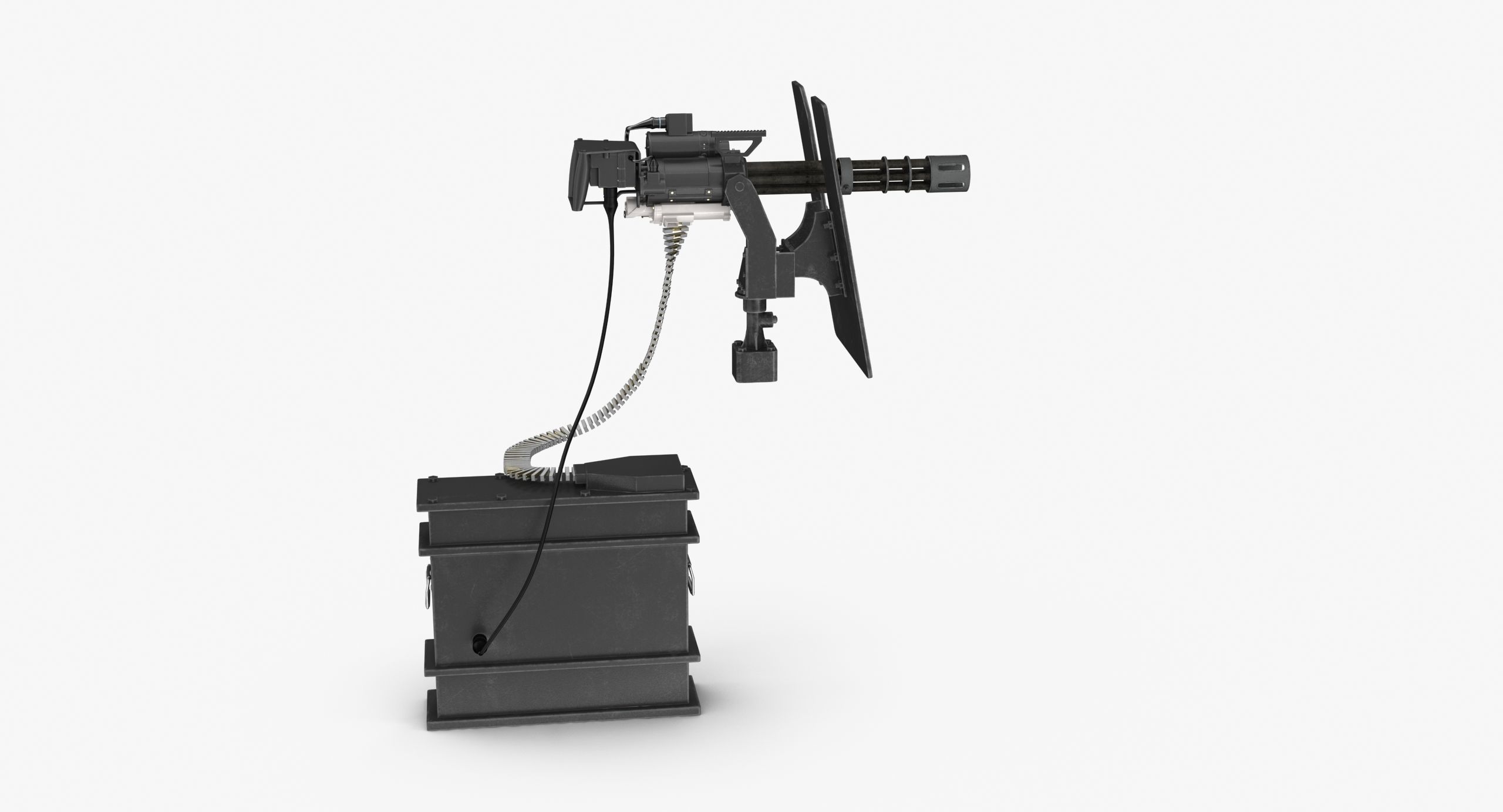 3D model Minigun M134 Clean VR / AR / low-poly | CGTrader