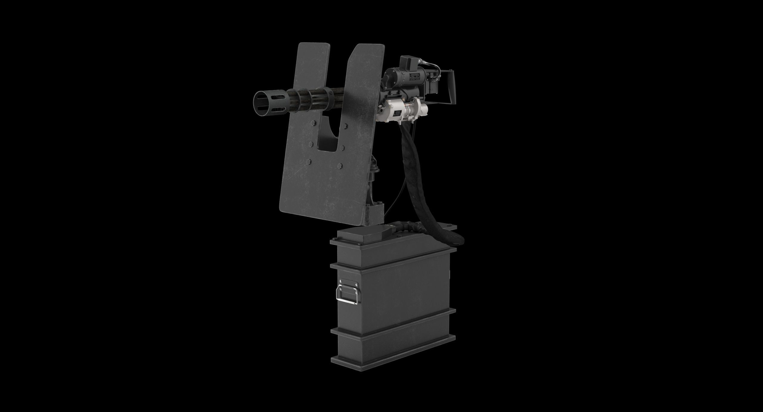 3D model Minigun M134 Clean VR / AR / low-poly | CGTrader