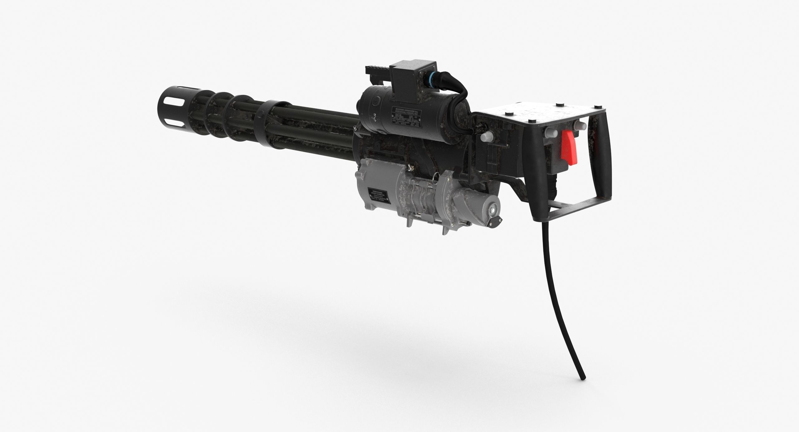 3D model M134 Minigun Dirt VR / AR / low-poly | CGTrader