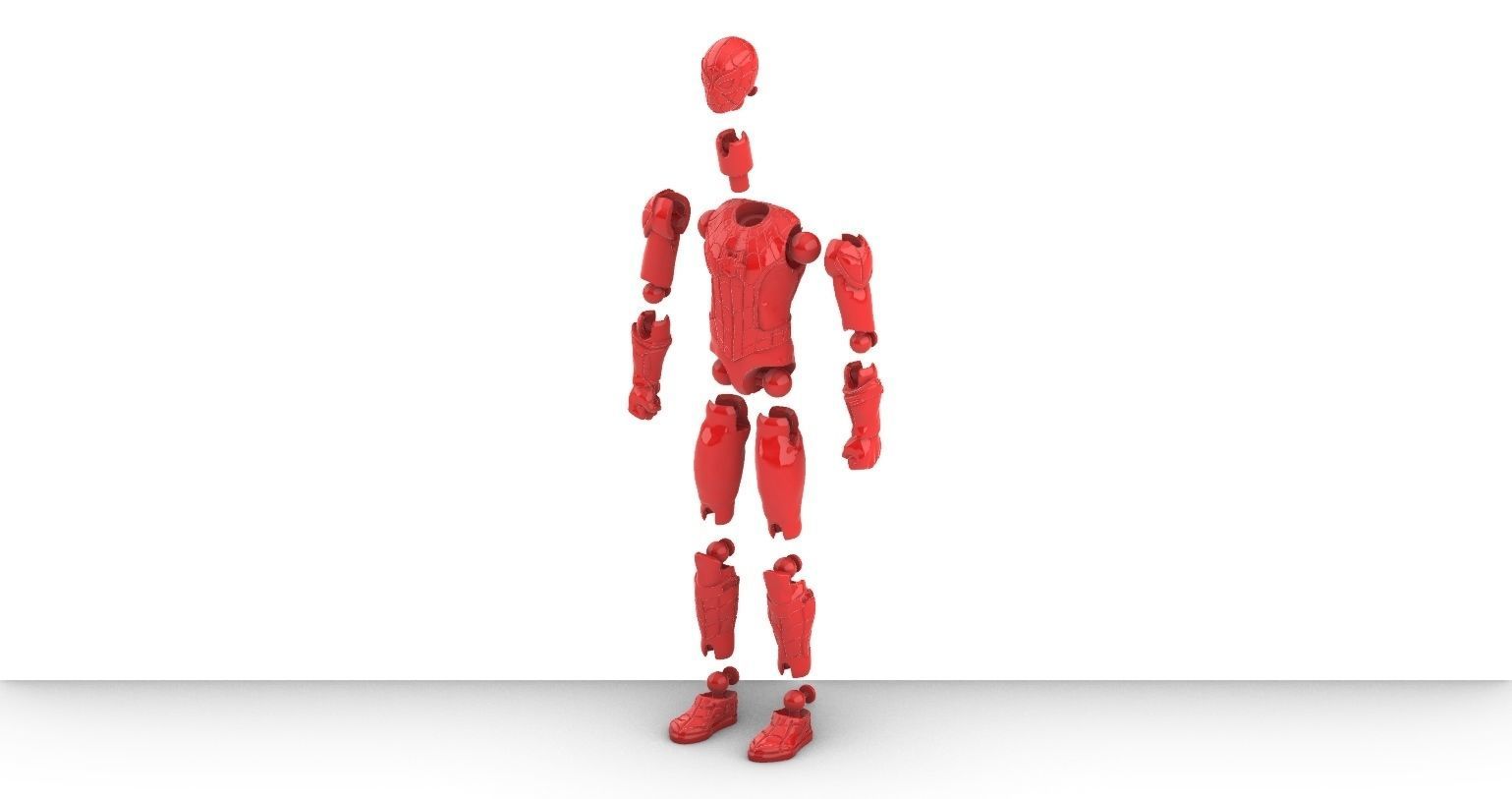 Spiderman - ARTICULATED POSEABLE ACTION FIGURE 100mm 3D model 3D ...