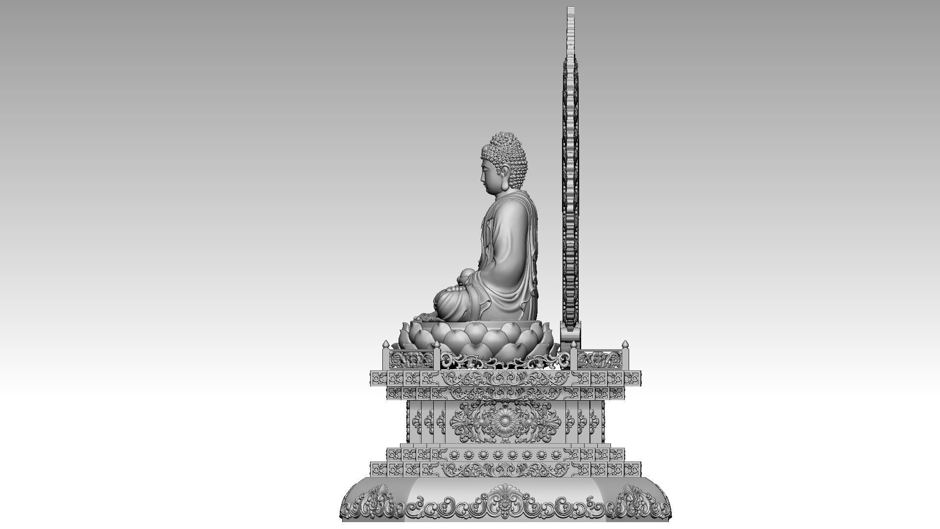 Amitabha Buddha 10 3D model 3D printable | CGTrader