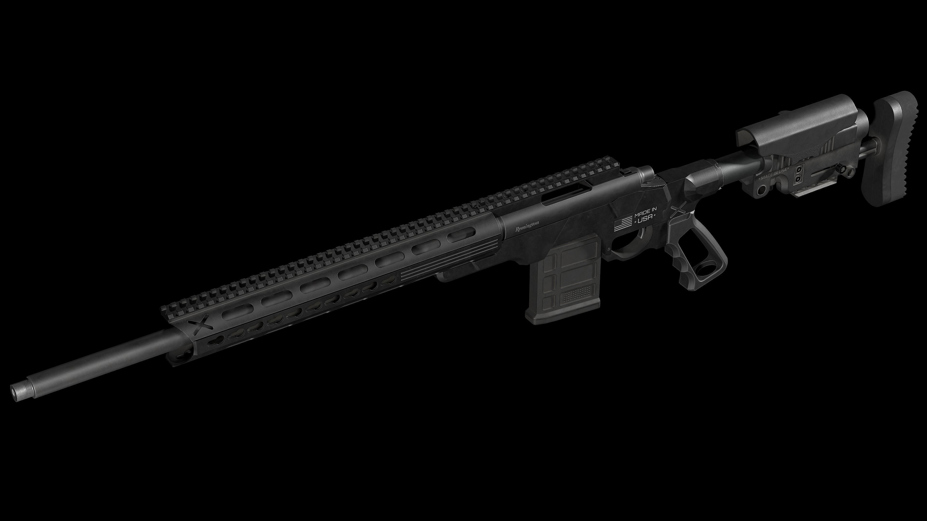 3D model Remington M700 Tactical Bolt-action Sniper Rifle VR / AR / low ...