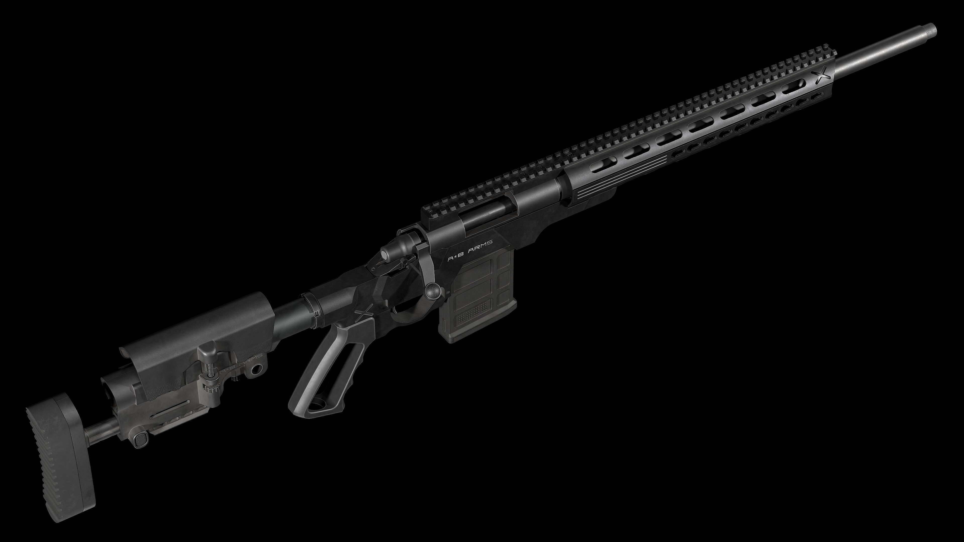 3D model Remington M700 Tactical Bolt-action Sniper Rifle VR / AR / low ...