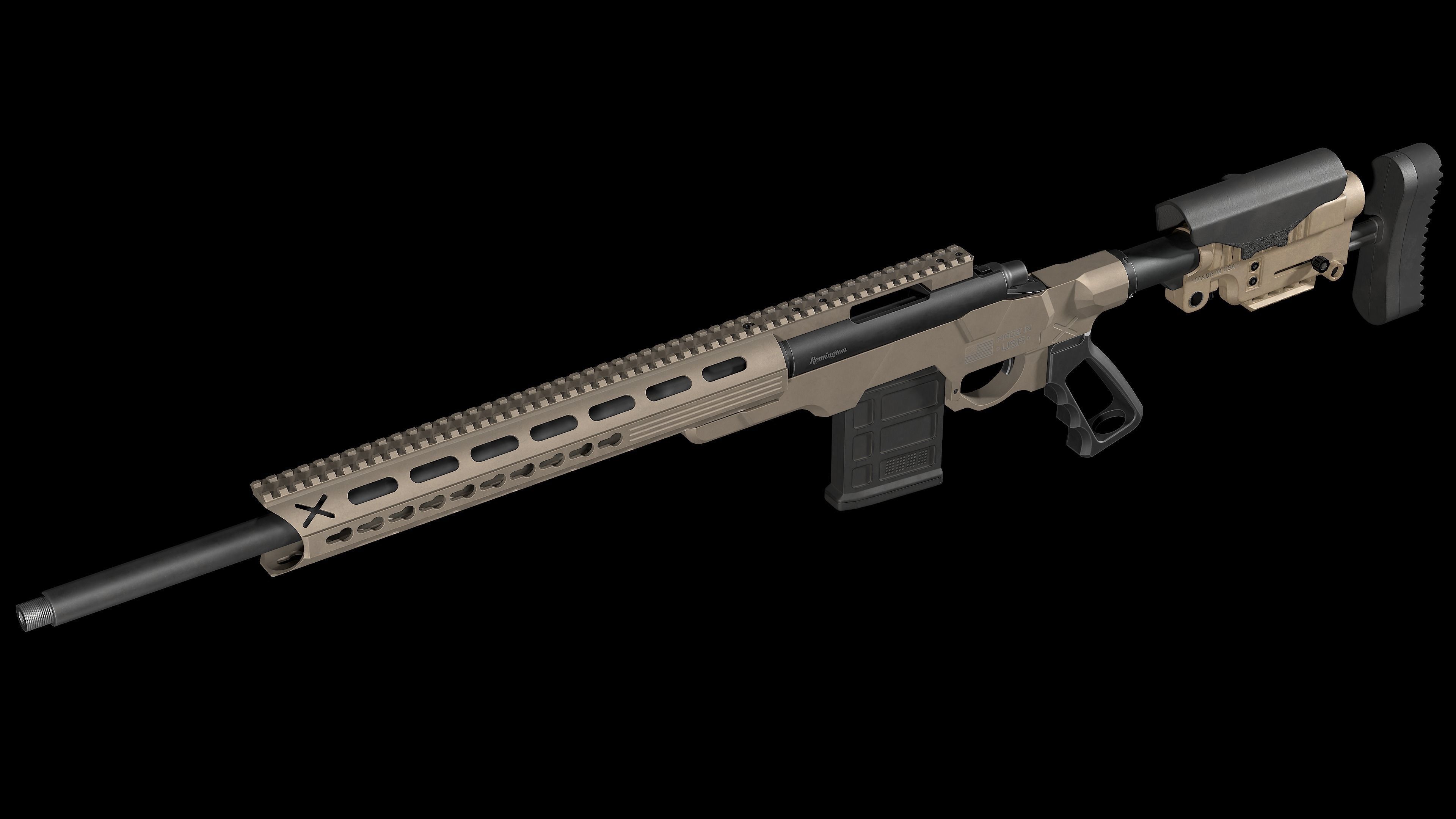 3D model Remington M700 Tactical Bolt-action Sniper Rifle VR / AR / low ...