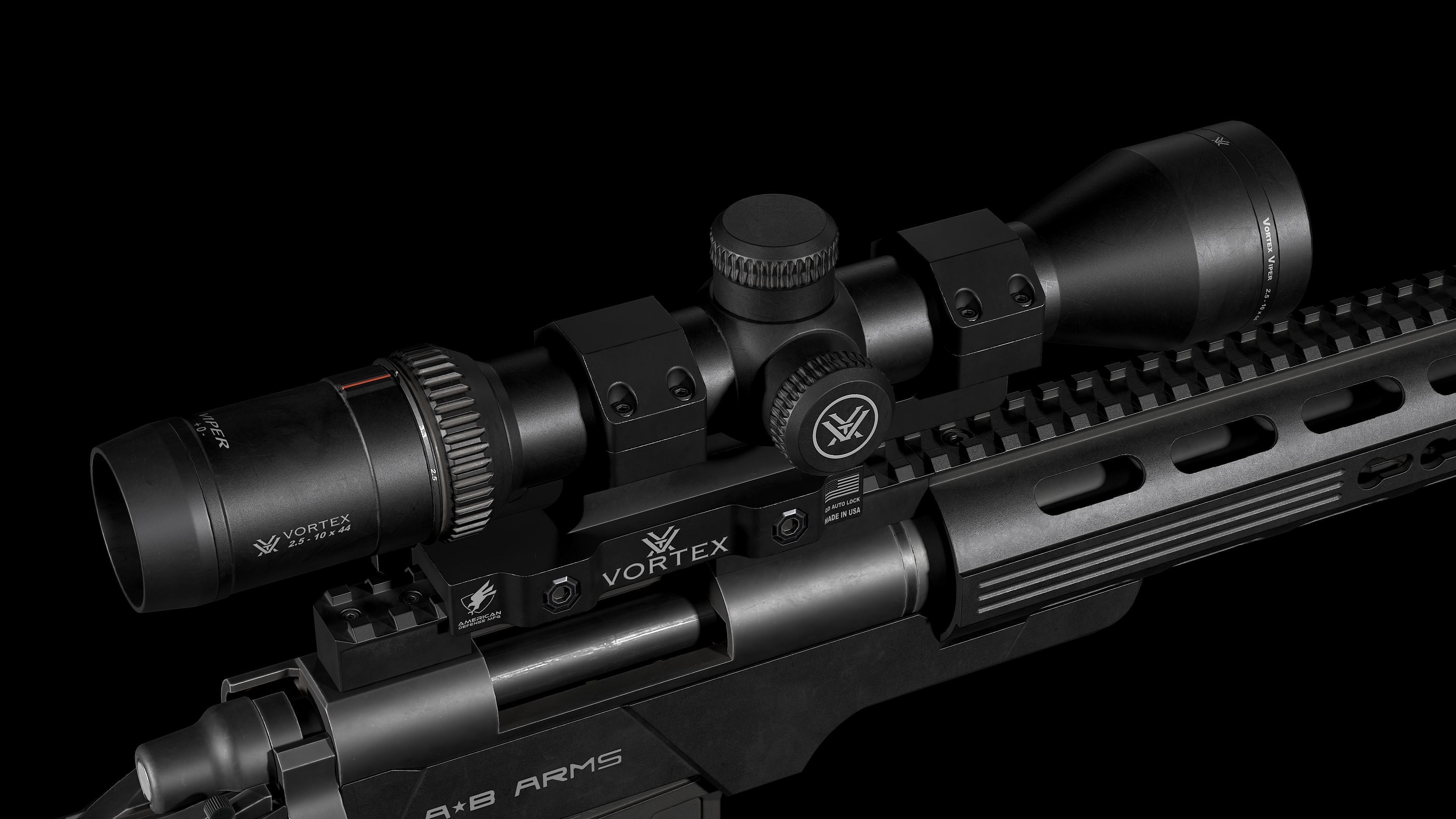 3D model Remington M700 Tactical Bolt-action Sniper Rifle VR / AR / low ...