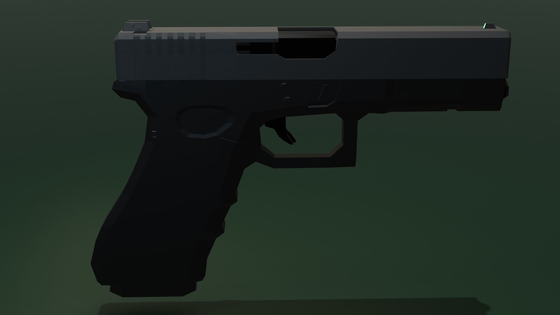 LOW POLY GLOCK-17 free VR / AR / low-poly 3D model animated | CGTrader