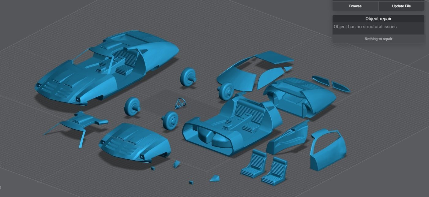 Ed Strakers Car Scale model 3D model 3D printable | CGTrader