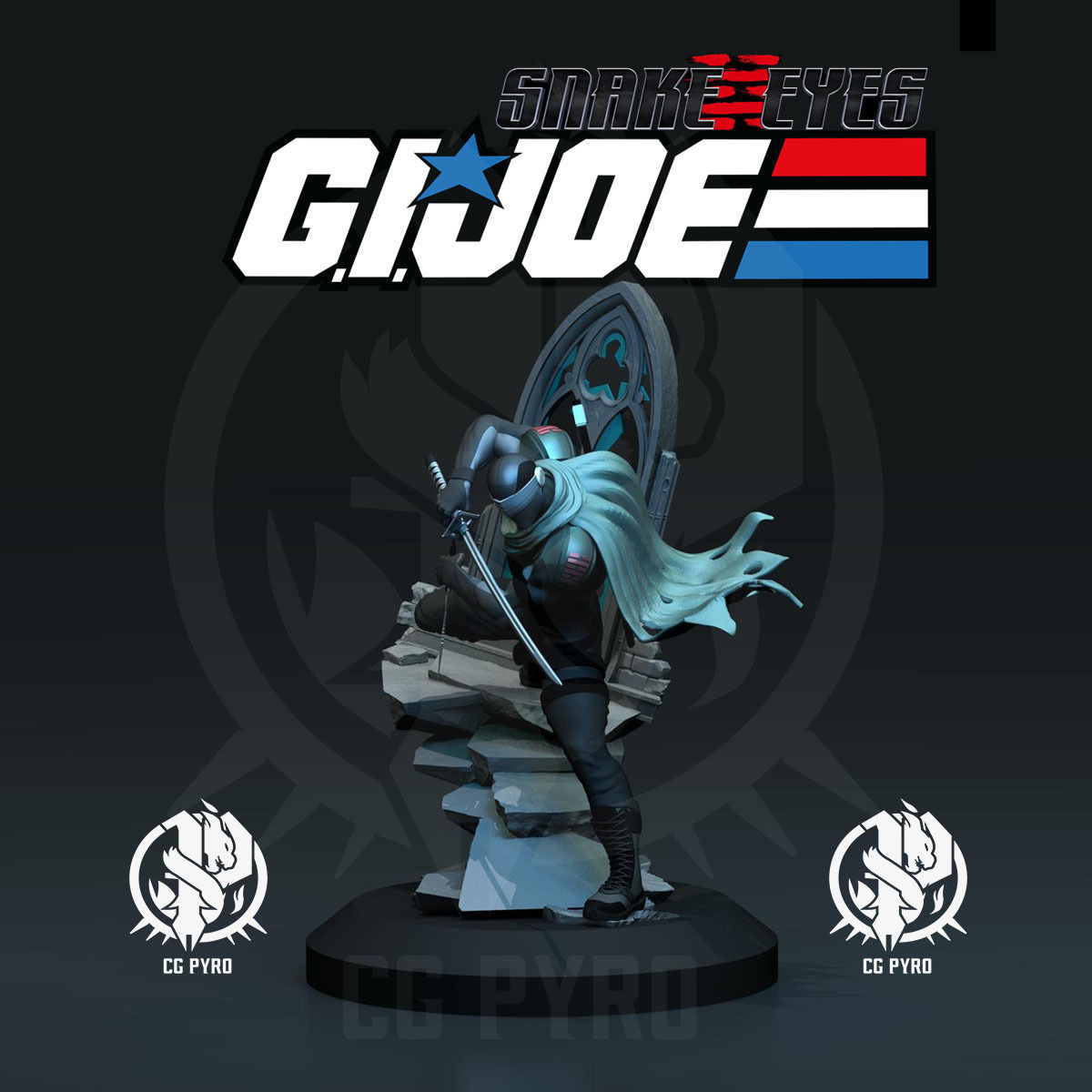 GI Joe Snake Eyes STL 3d printing collectibles 3D model 3D printable ...