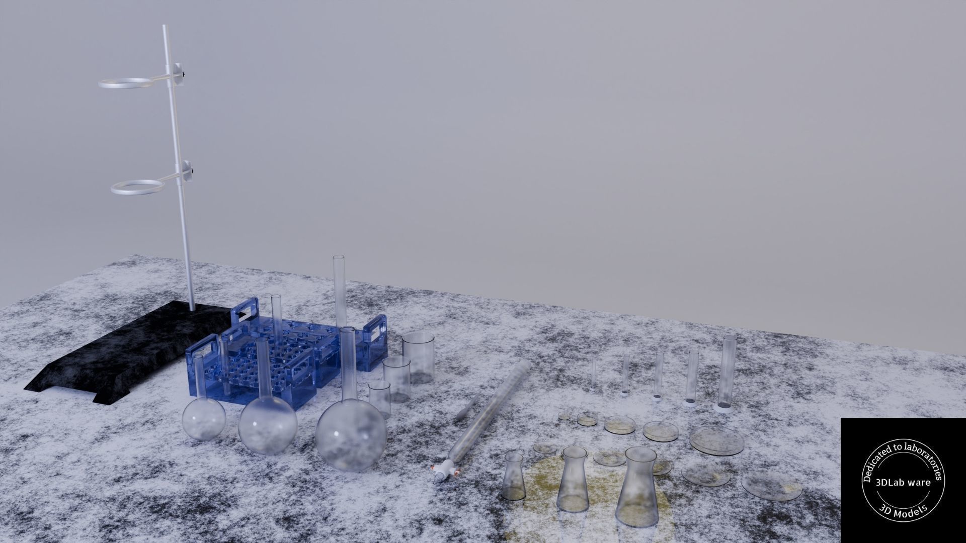 3D Laboratory Equipment Pack free 3D model | CGTrader