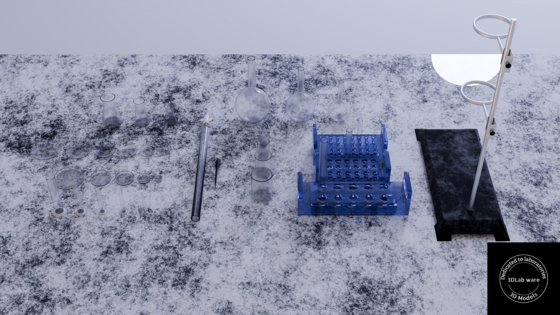 3D Laboratory Equipment Pack free 3D model | CGTrader