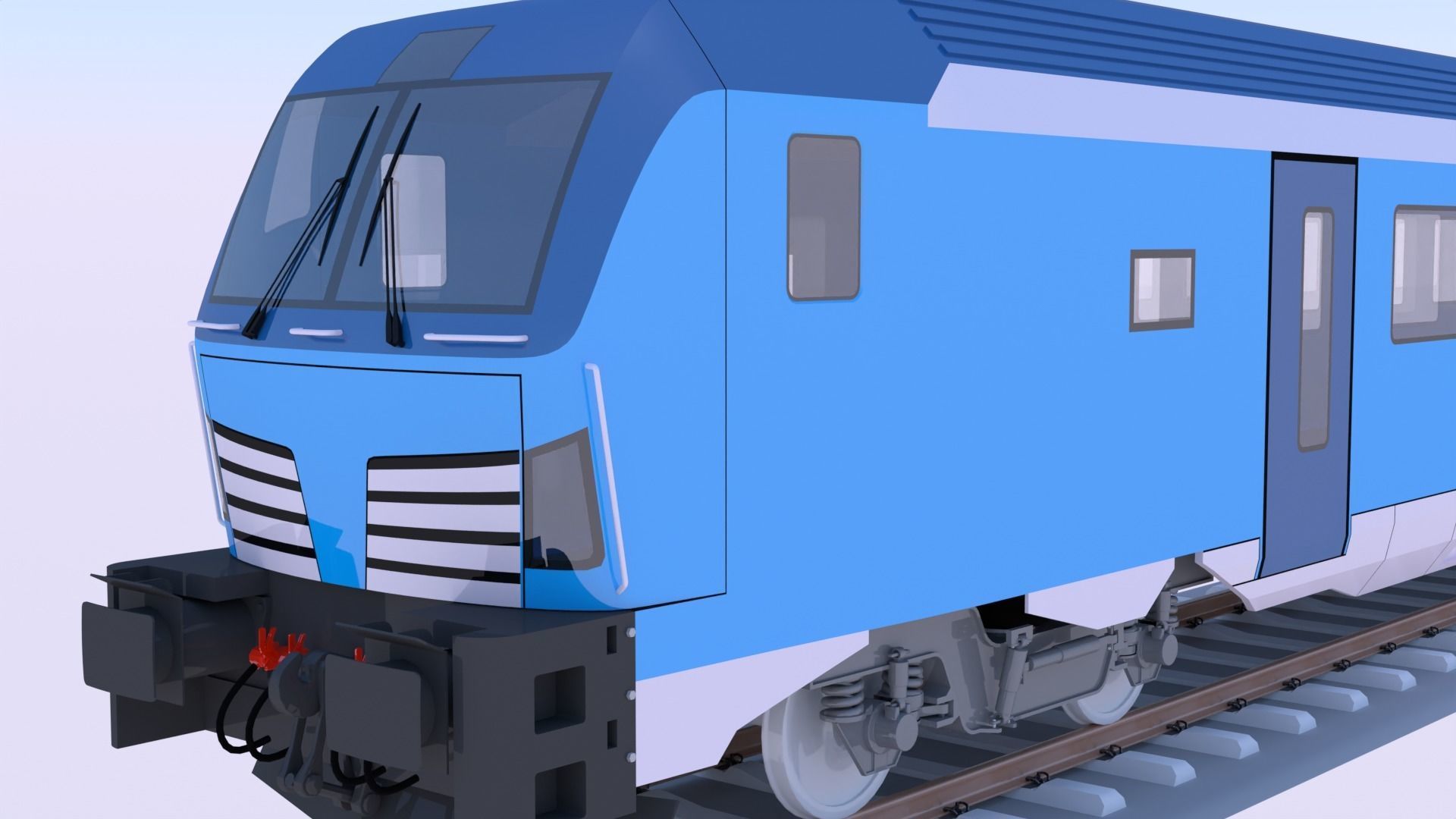 Siemens locomotive and driving coaches 3D Model Collection | CGTrader